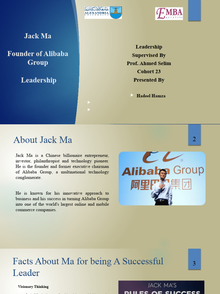 Jack Ma Leadership | PDF | Leadership | Entrepreneurship