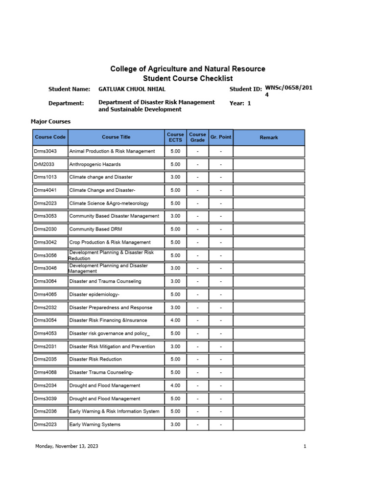 Disaster Risk Management Courses | PDF | Disaster Risk Reduction ...