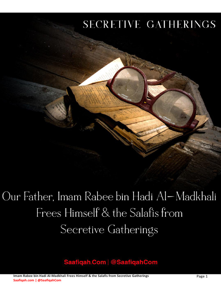 Our Father Imam Rabee Bin Hadi Al | PDF | Salafi Movement | Khalifa Haftar