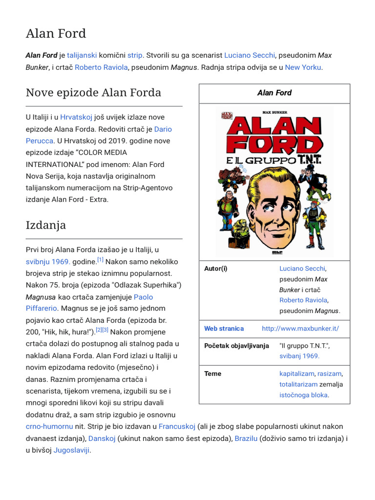Alan Ford - Wikipedia | PDF