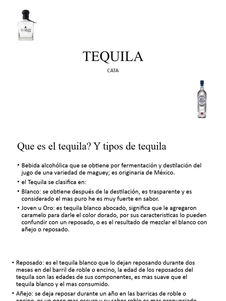 TEQUILA Cata | PDF | Bebidas alcohólicas | Comida y bebida