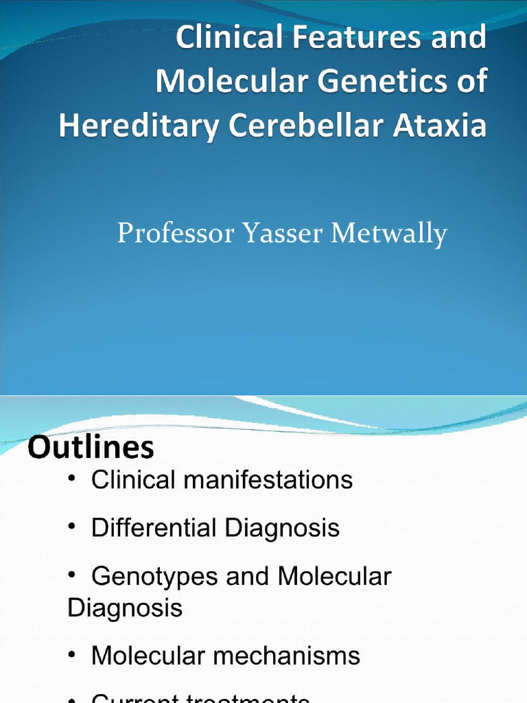 Clinical Features and Molecular Genetics of Hereditary Cerebellar Ataxia | PDF