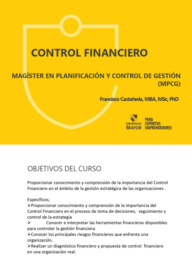 Control Financiero MPCG | PDF | Business | Ratio financiero