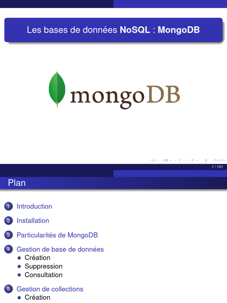 Cours Mongo DBVF | PDF | MongoDB | Programmation informatique