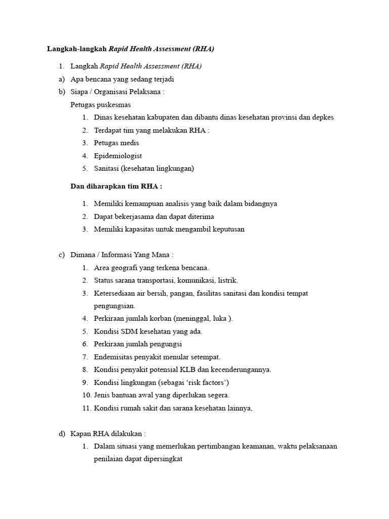 Bab 3 Langkah-Langkah RHA | PDF