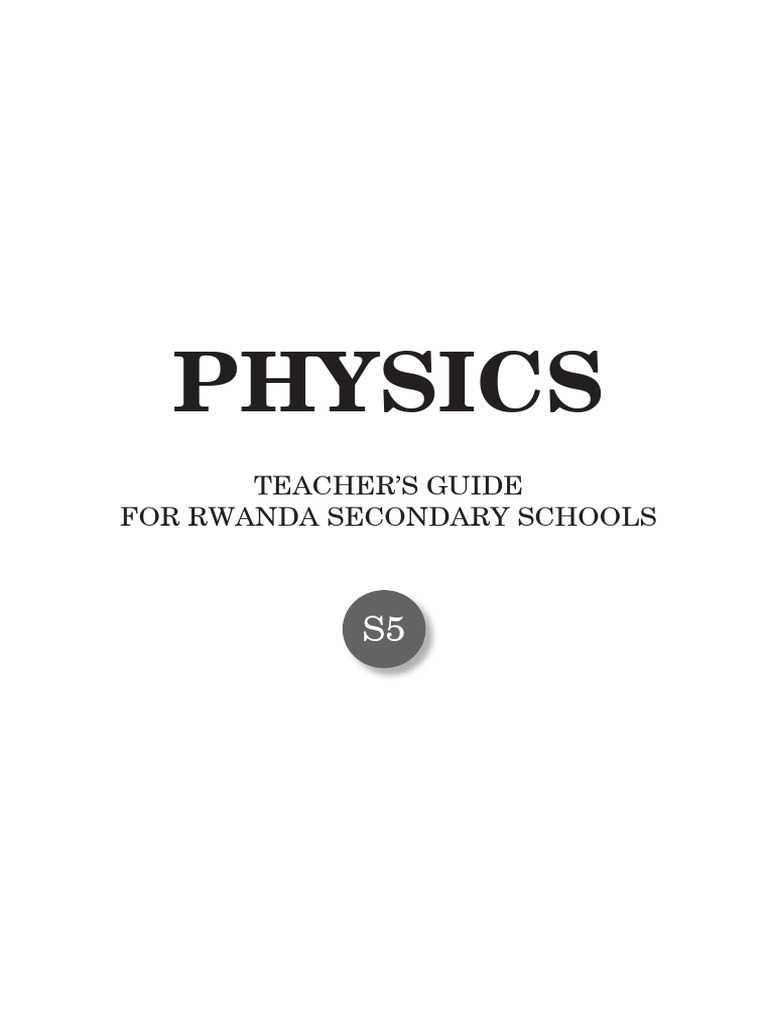 Vakev Physics S5 Teacher Guide | PDF | Educational Assessment | Methodology