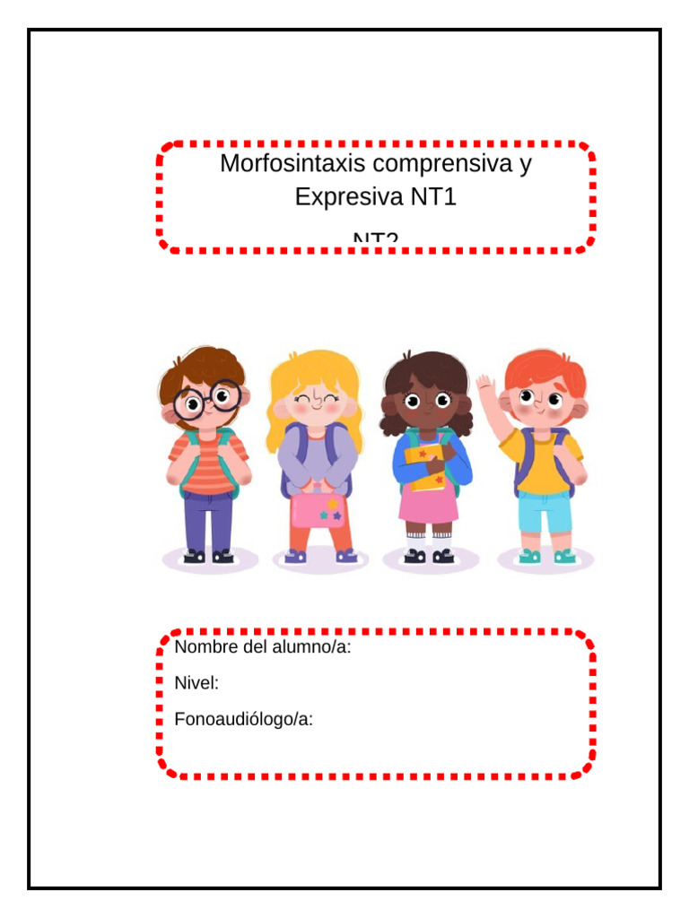 Cuadernillo Morfosintaxis NT1 | PDF