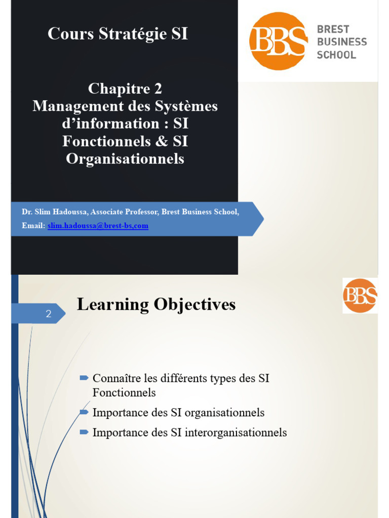 Management des Systèmes d'Information | PDF | Gestion des ressources ...