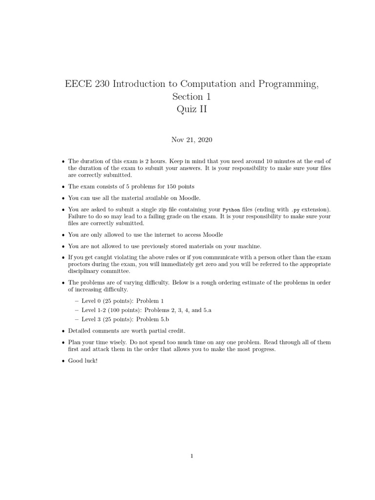 Quiz 2 Fall 2021 | PDF | Computer Engineering | Computer Science