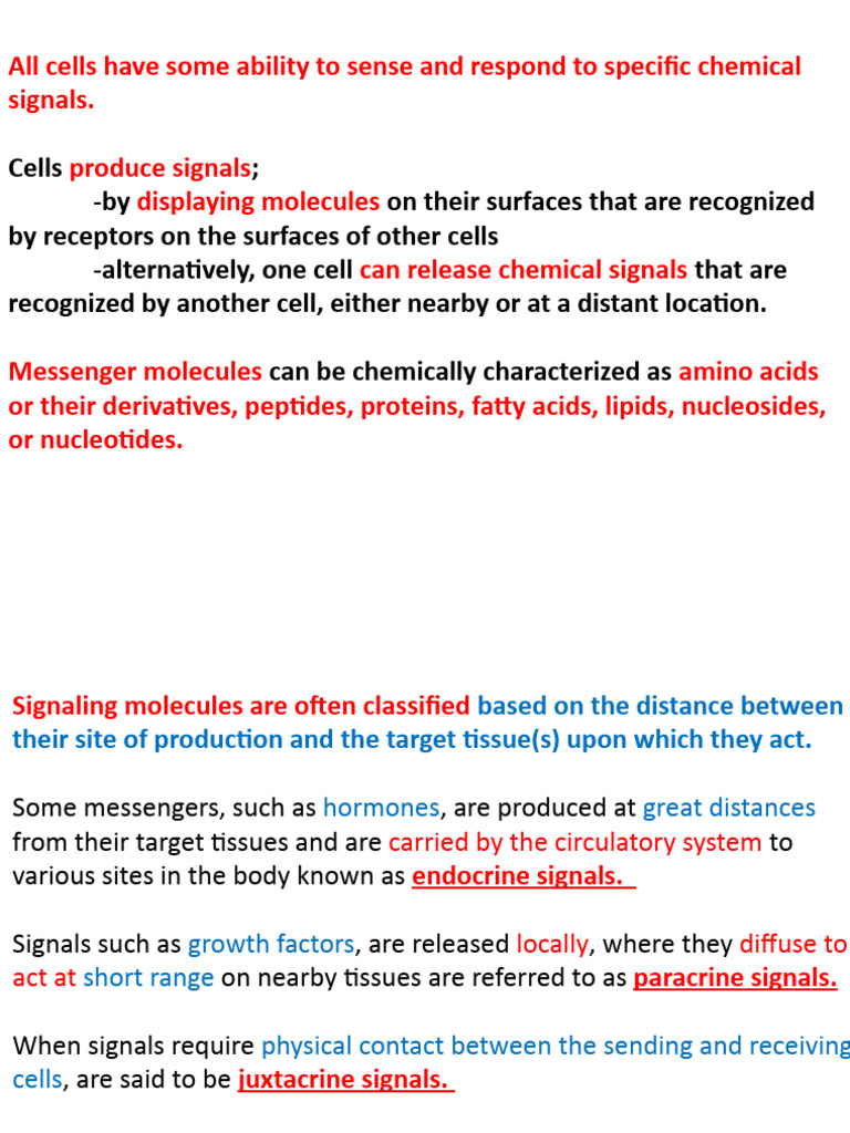 Signal Transduction, Cell Bio - 2023 | PDF | Cell Signaling | Ligand (Biochemistry)