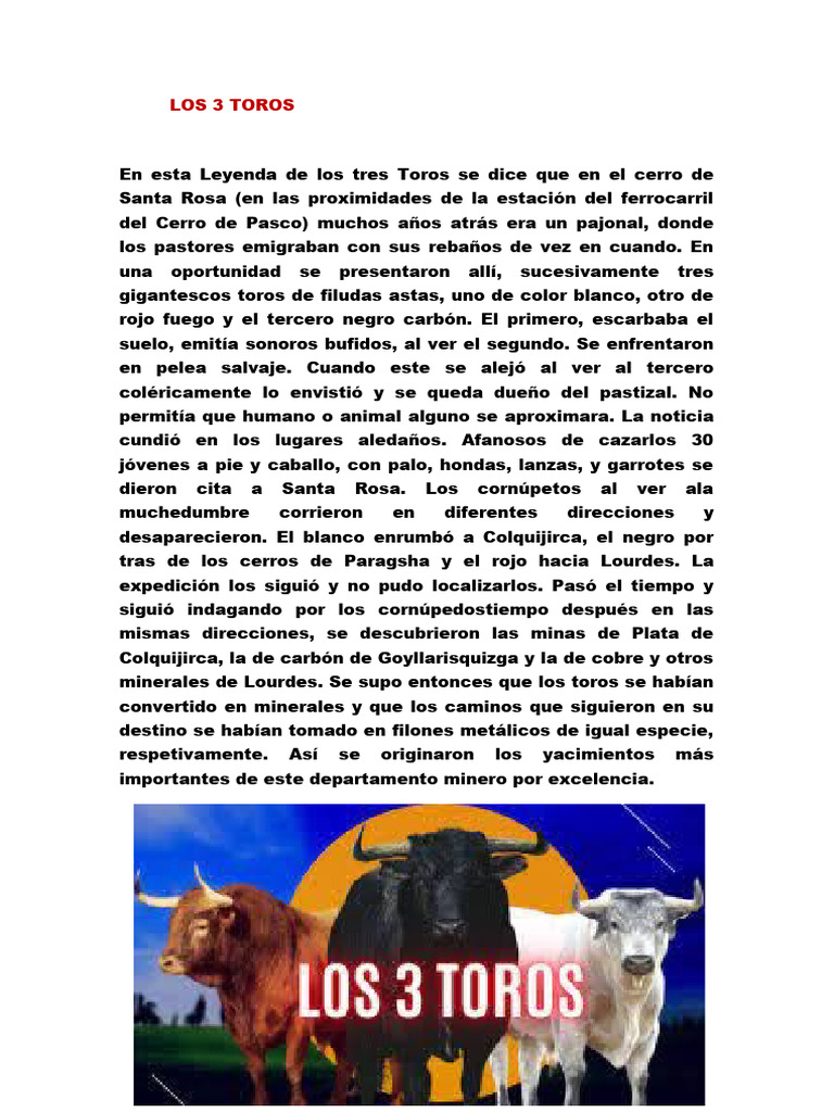Los 3 Toros | PDF