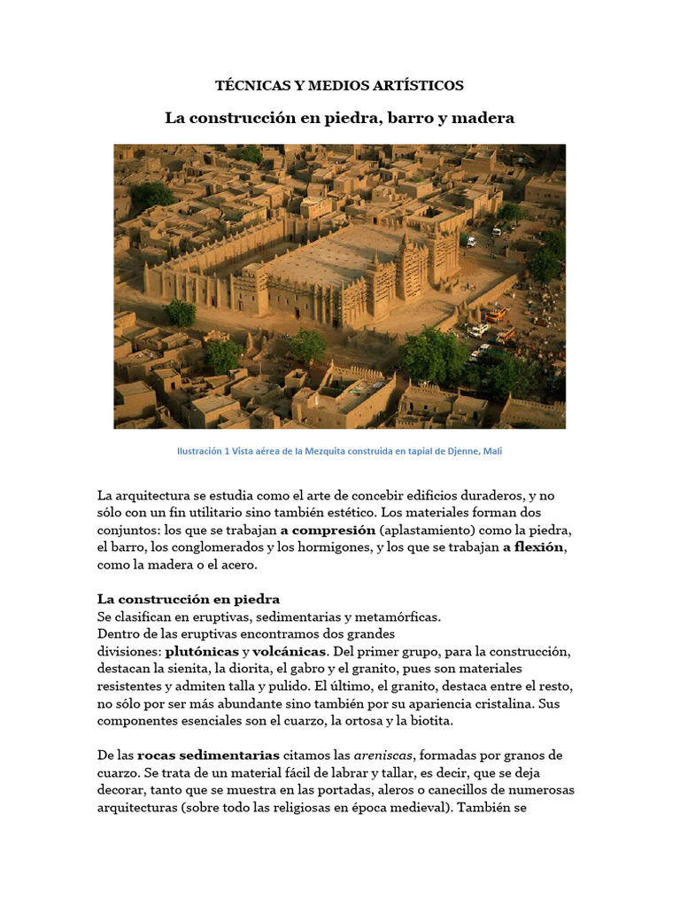 Construcción en piedra y barro | PDF | Albañilería | Hormigón