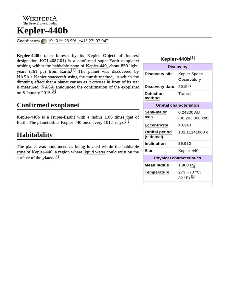 Kepler 440b | PDF | Exoplanet | Astronomy