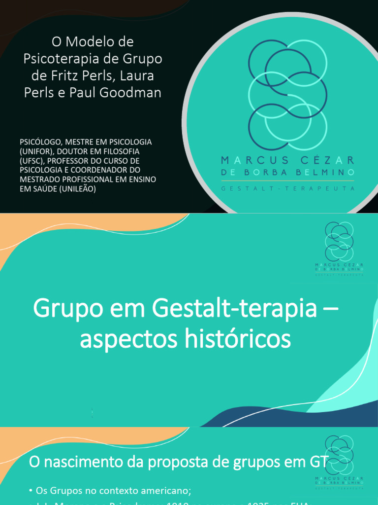 O Modelo de Psicoterapia de Grupo de Fritz Perls, Laura Perls e Paul Goodman | PDF | Terapia ...