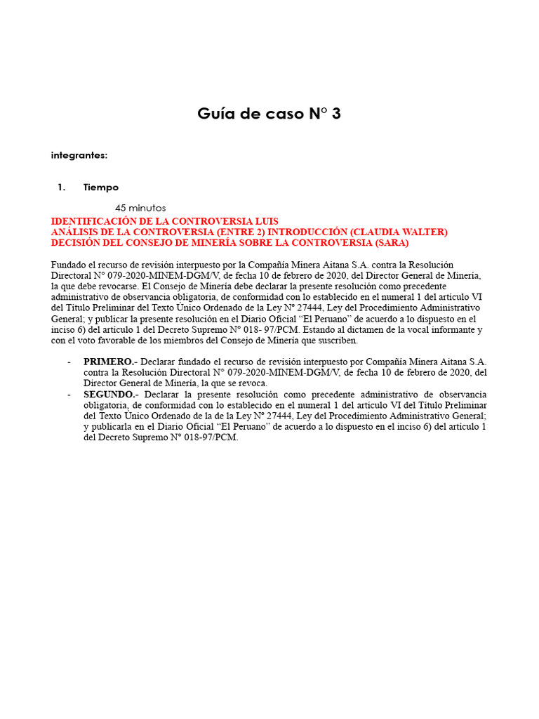 Guia de Caso 3 | PDF | Gobierno