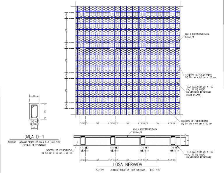 Detalles Generales de Losa Nervada | PDF