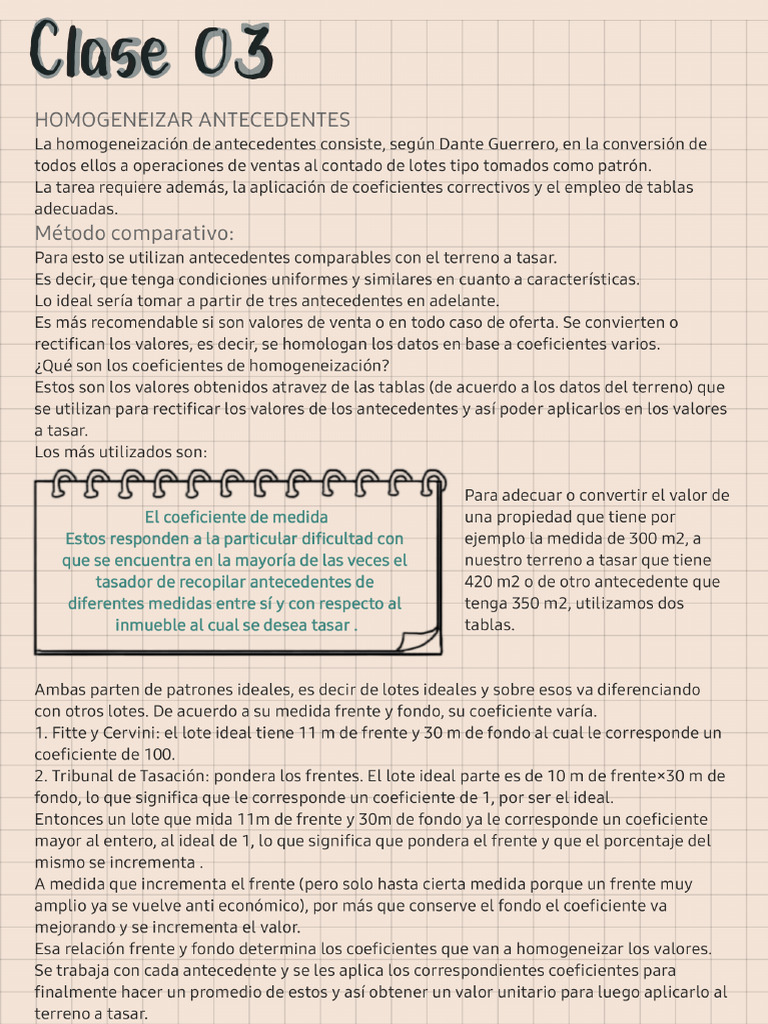 Tasaciones Clase3 | PDF