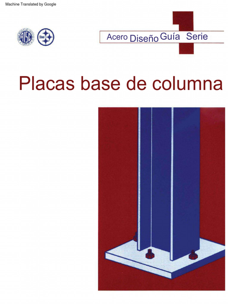 24.design Guide For Column Base Plates | PDF | Hormigón | Arquitecto