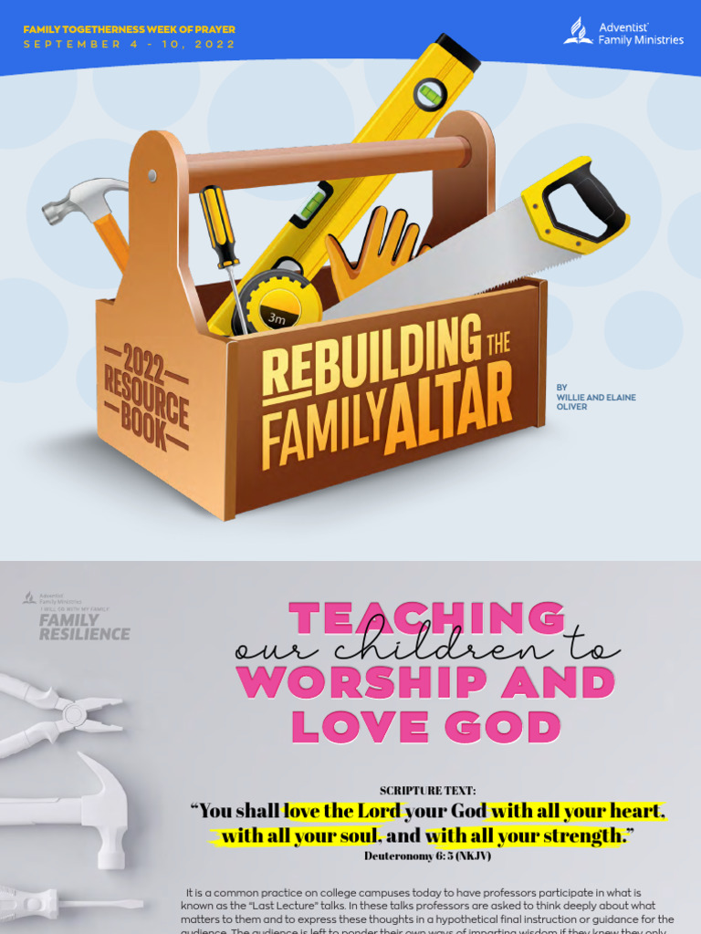 AFM 2022FTWOP Rebuilding The Family Altar ENGLISH | PDF | Elijah | Jesus