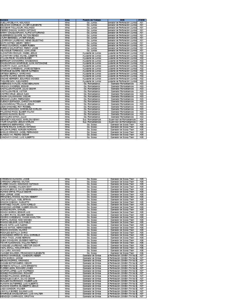Ghe Cerro Lindo-2020 (Modelo) | PDF
