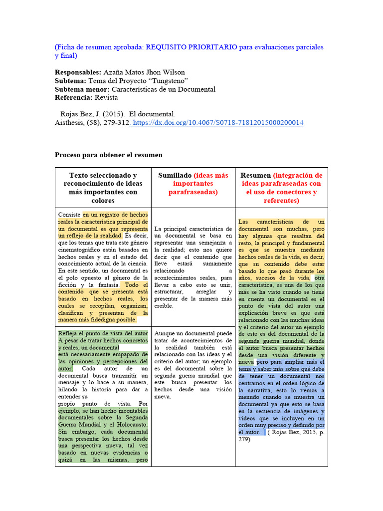 Características del Documental | PDF | Documental | Realidad