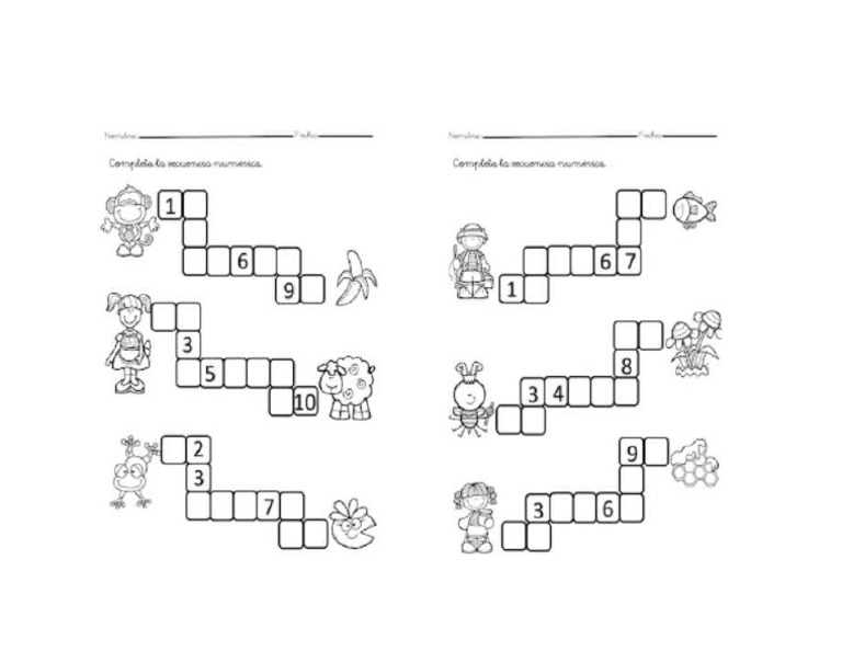 Completar Secuencias Numericas | PDF