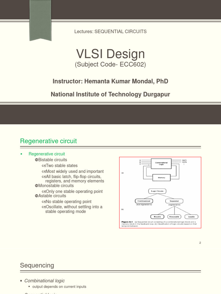 Lectures#14-15 - Sequential Circuits | PDF | Logic Gate | Digital Electronics