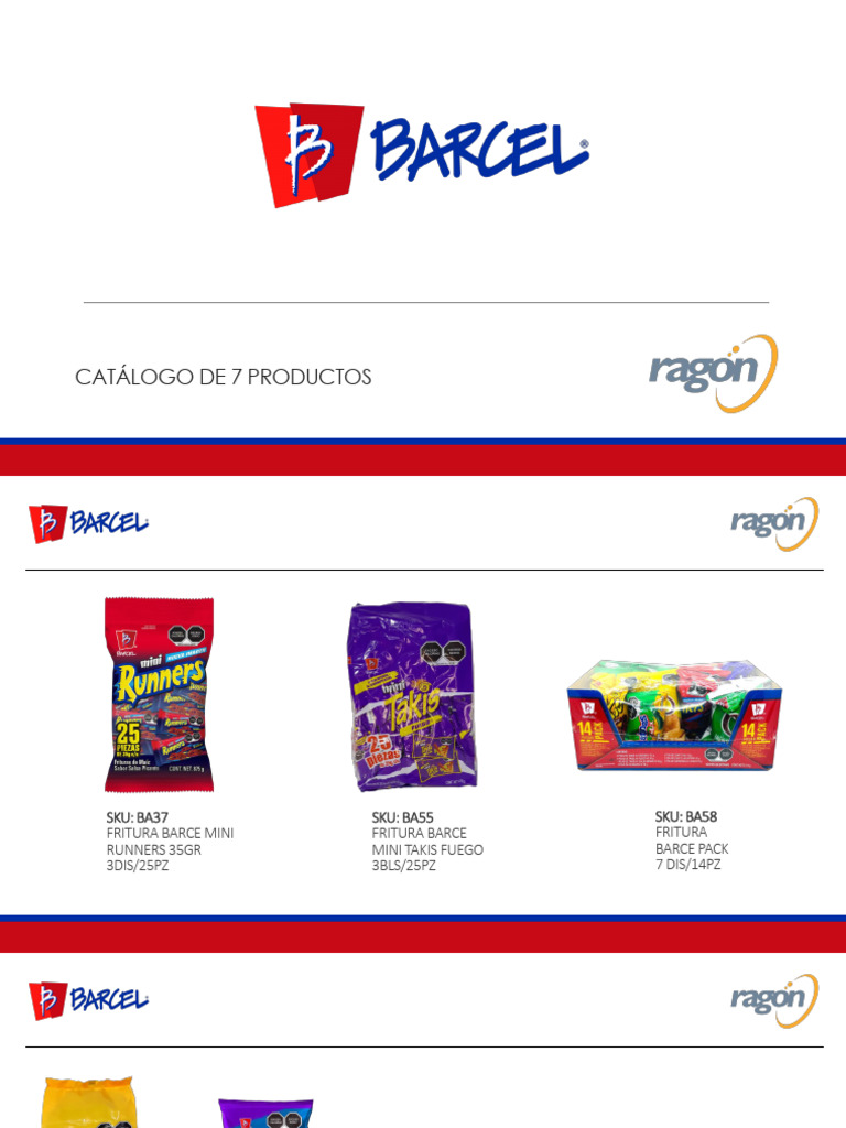 Catálogo Barcel | PDF | Cocina, comidas y vino