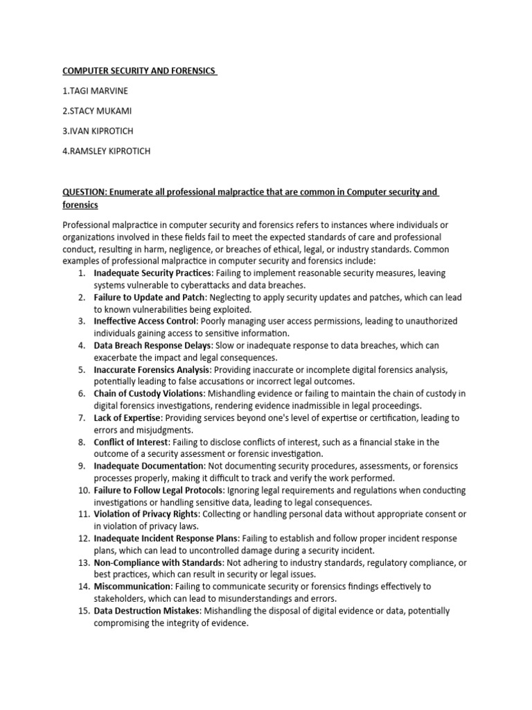 Computer Security And Forensics Pdf Computer Security Security
