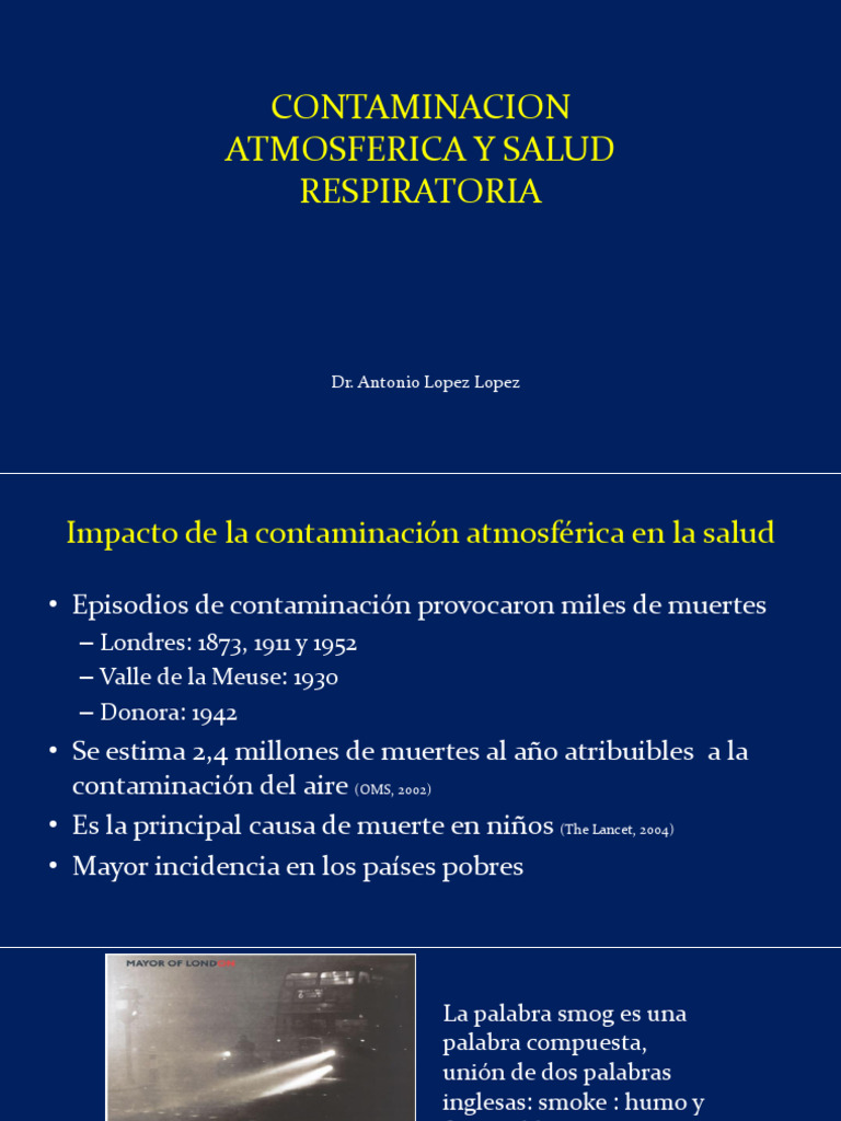 Contaminacion Del Aire | PDF | Contaminación | Ozono