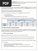 Uso de Deste, Desse, Disto e Disso | PDF | Pronome