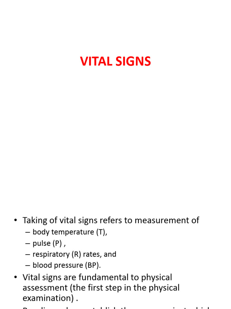 2.vital Signs | PDF | Pulse | Blood Pressure