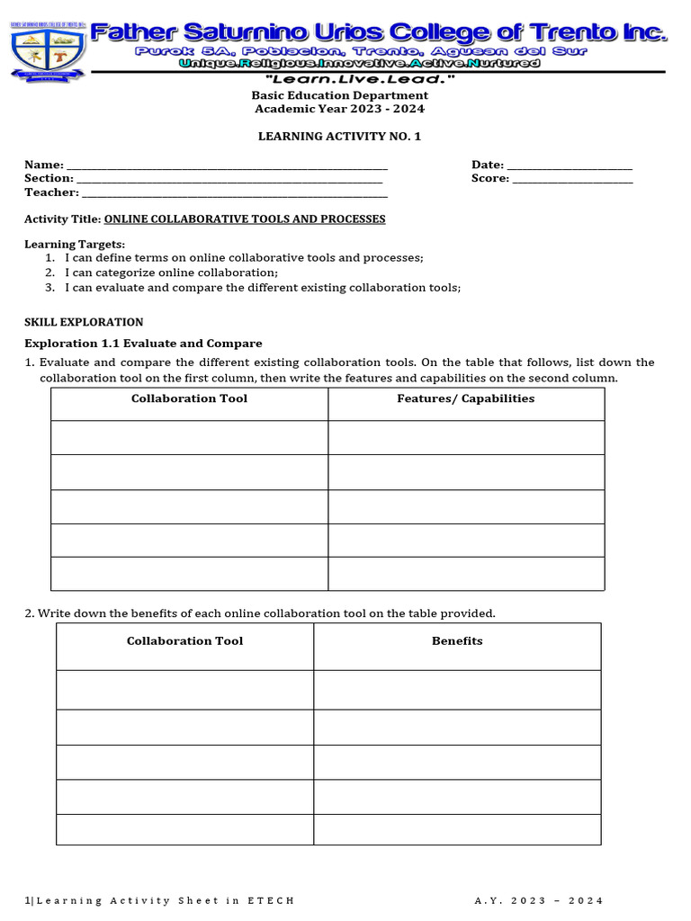 ETECH | PDF | Project Management | Educational Technology