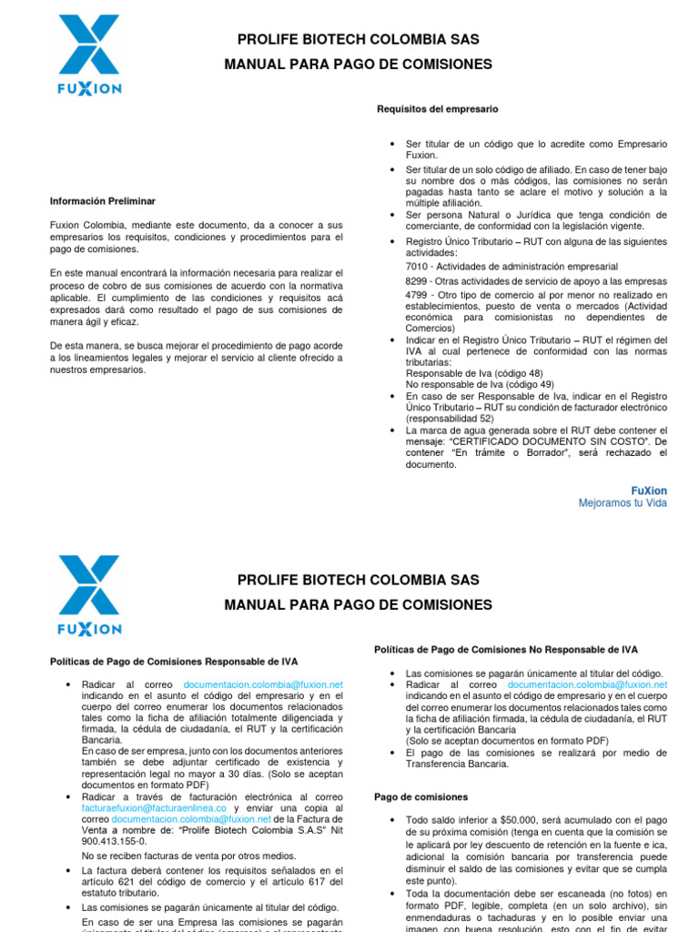 Proceso para Pago de Comisiones 2022 Colombia | PDF | Business