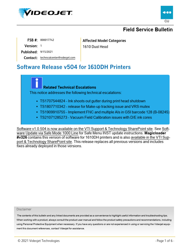 Software Release v504 For 1610DH Printers | PDF | Usb Flash Drive ...