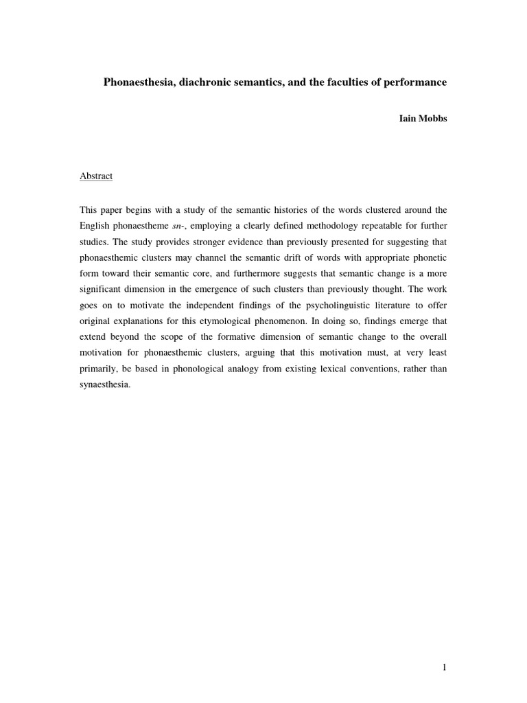 Explaining Sound Symbolism | PDF | Linguistics | Word