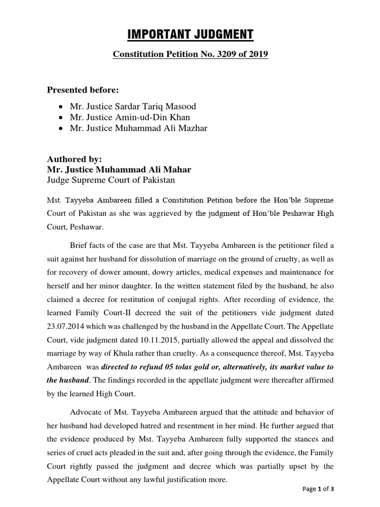 Judgment Justice | PDF | Judgment (Law) | Marriage