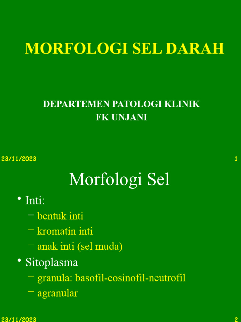 2022 - Morfologi Sel | PDF