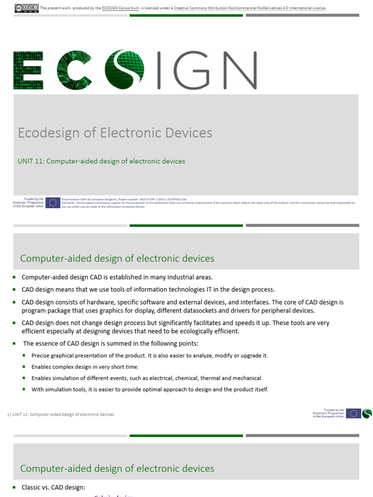 Electronics Unit11 En Slides Pdf Printed Circuit Board Computer Aided Design 