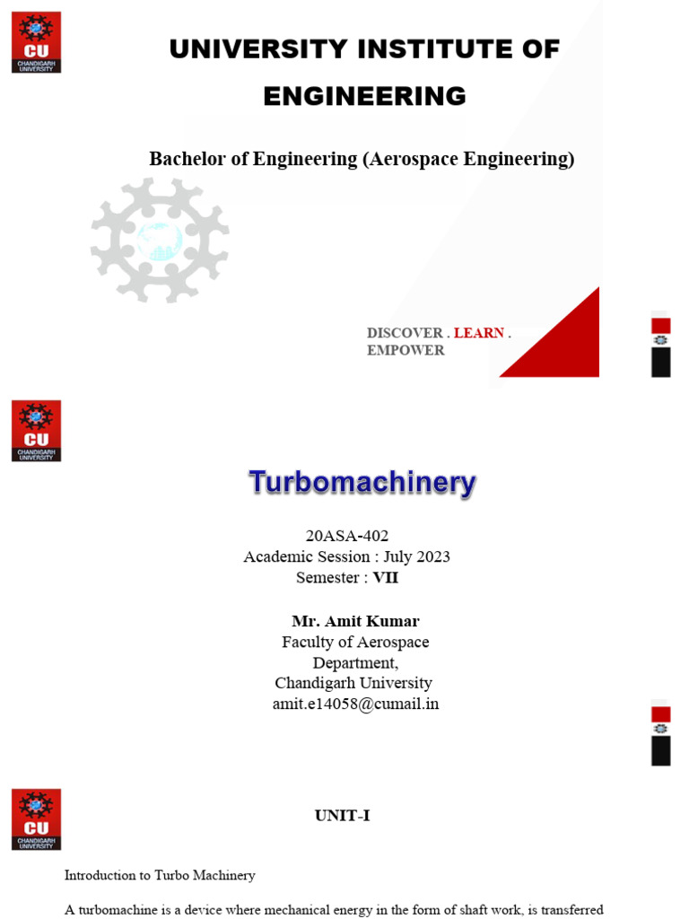 Introduction To Turbomachines | PDF | Turbomachinery | Turbine