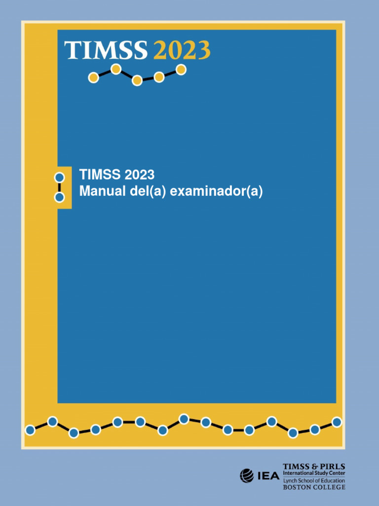 MANUAL EXAMINADOR TIMSS 2023 v1 | PDF | Métodos de evaluación | Science