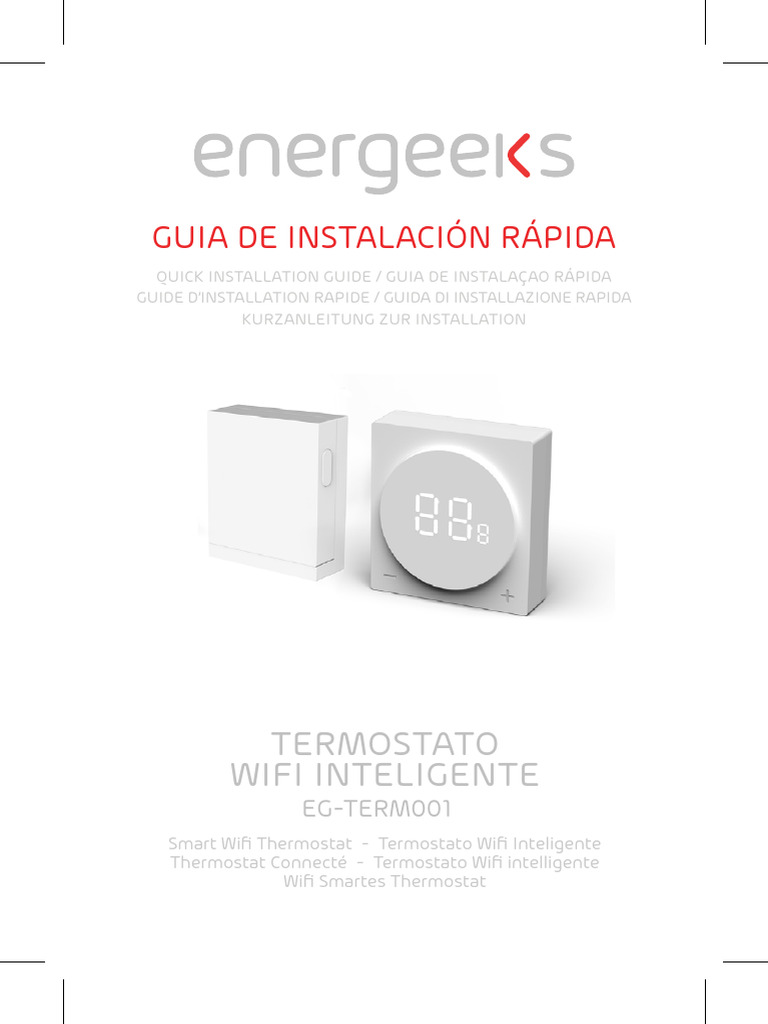 Manual Termostato Wifi Inteligente Eg Term001 Descargar Gratis Pdf