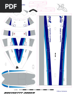 Lufthansa B747-400 D-ABVM Papercraft Template | PDF