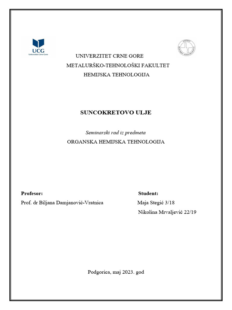 Organska HT | PDF