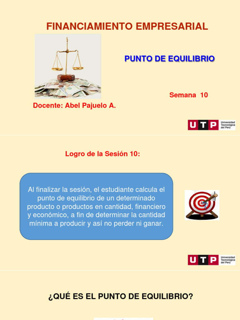 S010.s1 PUNTO DE EQUILIBRIO | PDF | Economias | Business