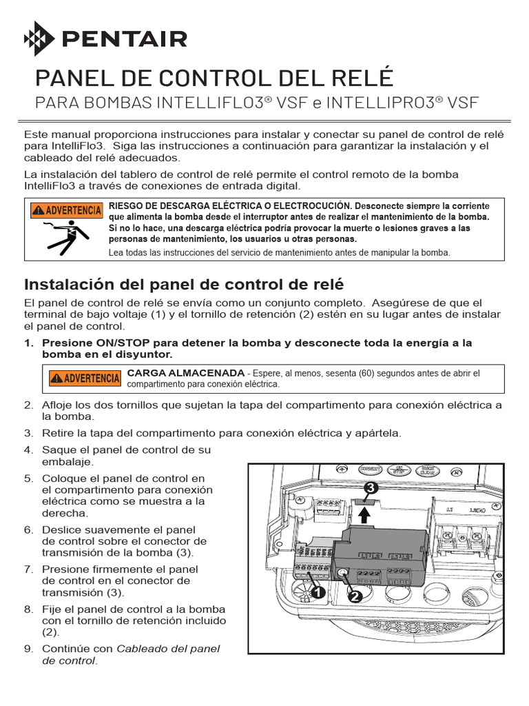 Intelliflo3 Pro3 VSF Relay Board Install Guide SP | PDF | Ingenieria ...