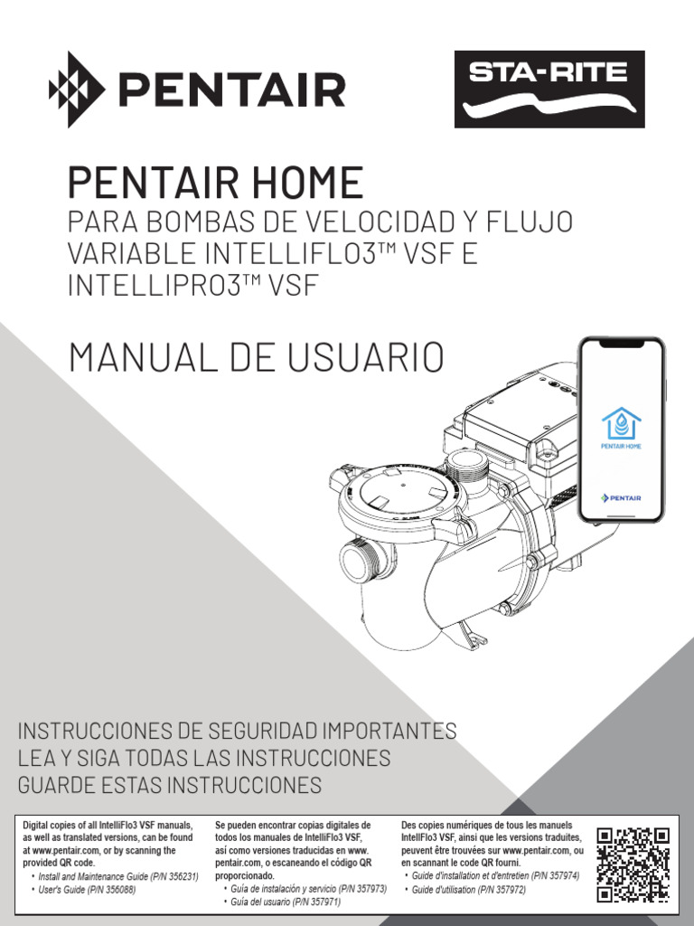 Intelliflo3-Pro3-Vsf-Users Guide-Sp 011076 | PDF | Bluetooth | Relé