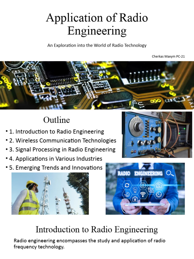 Application of Radio Engineering | PDF