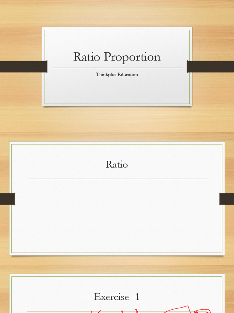 Ratio Proportion 1 29-9 Notes | PDF | Ratio | Mathematical Objects