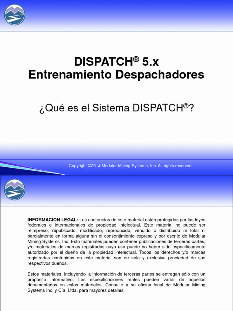 DS-1-01-1-01-A-Qué Es El Sistema DISPATCH® | PDF | Propiedad intelectual | Bases de datos